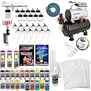 Amazon.com: Custom All Inclusive T-SHIRT AIRBRUSH Starter Kit with S62 ...