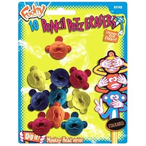 Amazon.com : Foohy 10 Pencil Petz Erasers : Office Products
