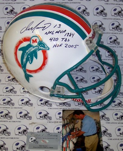 Signed Dan Marino Helmet – Authentic – Autographed NFL Helmets Free ...