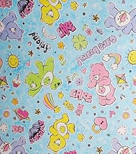 Amazon.com: Care Bears Wrapping Paper Gift Wrap 2.5 Feet Wide X 2.6 ...