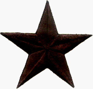Amazon.com: Solid Black Star - 3" - Embroidered Iron On or Sew On Patch ...