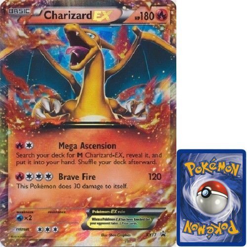 Buy Pokemon Charizard EX JUMBO OVERSIZED Promo Card From Collection Box ...