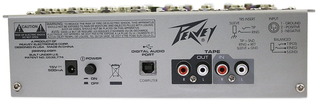 Купить Brand New Peavey Pv 8 USB 8 Channel Pv Series Compact USB Mixer ...