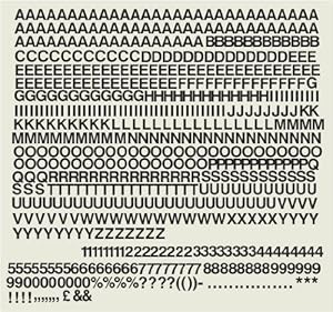 Amazon.com : 1020x Black 0.25 Inch Stick on Self Adhesive Vinyl Letters ...