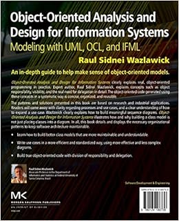 Object-Oriented Analysis and Design for Information Systems: Modeling ...