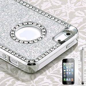 Amazon.com: Leegoal(TM) iphone 5 case - Deluxe Sliver Diamond ...