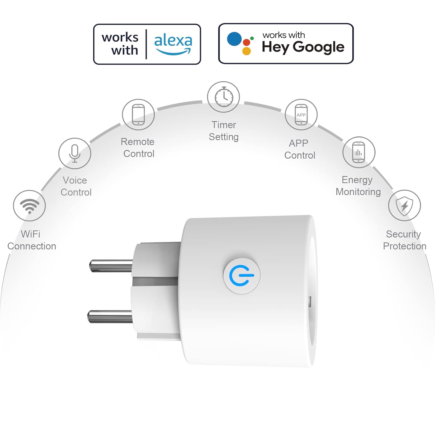 Priza inteligenta wireless cu contorizare si monitorizare consum ...