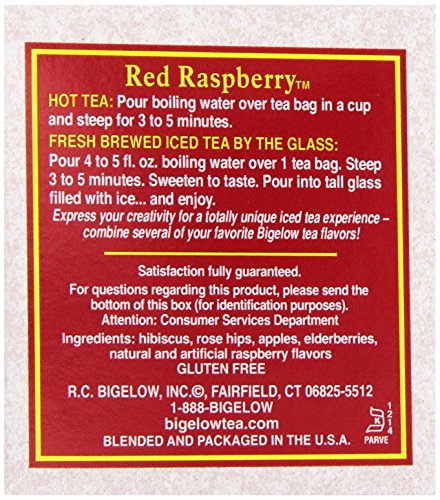 Bigelow Tea Red Raspberry Tea, 20 ct - Want It All
