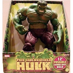 Amazon.com: The Incredible Hulk Poseable 12" Inch Gamma Rage Hulk: Toys ...