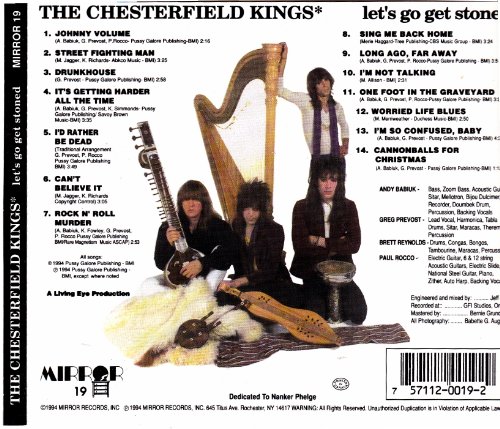 POST: Chesterfield Kings - "Let's Go Get Stoned"