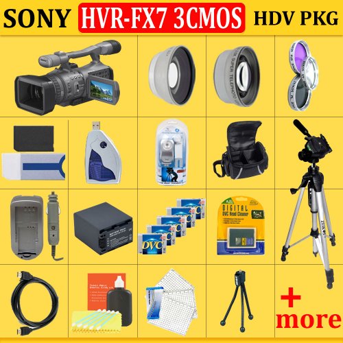 Sony Hdr-fx7 3cmos HDV 1080i Camcorder + Huge Accessories Package ...