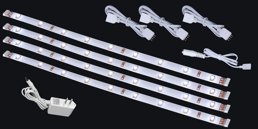 Amazon.com: Crystal Brite Accent Strip CW White Cool White LED Tape ...