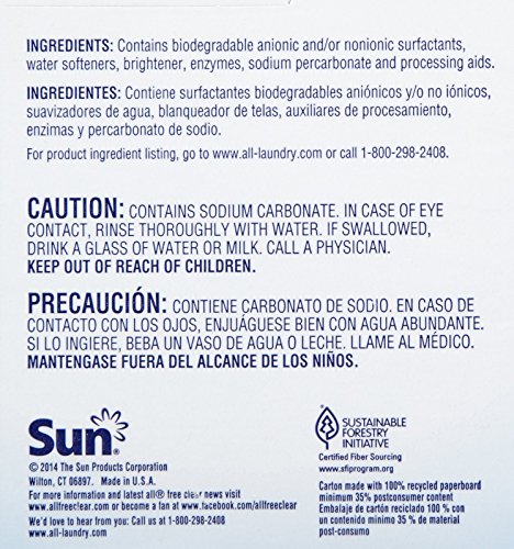 all Concentrated Powder Detergent Free & Clear Powder - 50 oz - Want It All