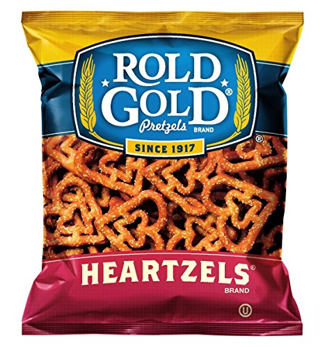 Rold Gold Heartzels Heart Shaped Pretzels, 0.7 Ounce (Pack of 104) Food ...