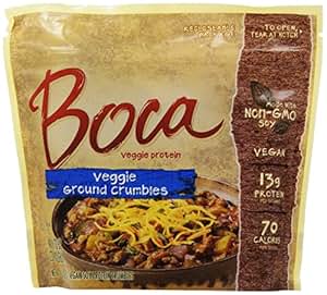 Boca, Meatless Soy Protein Ground Crumbles, 12 oz (Frozen): Amazon.com