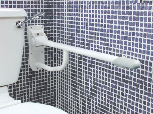 Steel Drop Down Rail Fold Away Toilet Support Rail | Nakosite