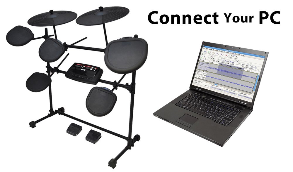 Bộ trống điện tử Pyle-Pro PED02M Electric Thunder Drum Kit With MP3 ...