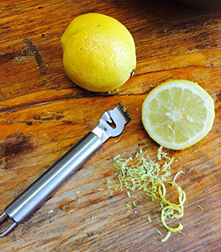 Zesto Lemon Zester with Channel Knife. Best tool to add Citrus Zest and ...
