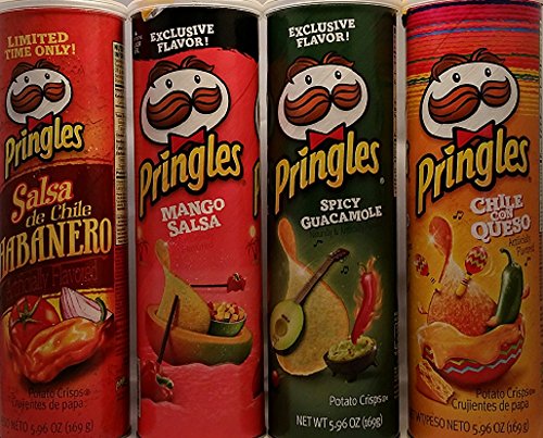 Bundle of 4 -Limited Edition Pringles - Salsa De Chile Habanero, Mango ...