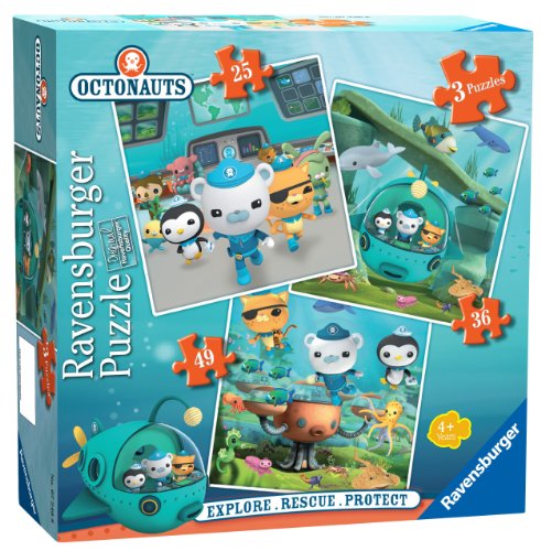 Ravensburger Octonauts 3 in a Box Jigsaw Puzzles | Jigsaws