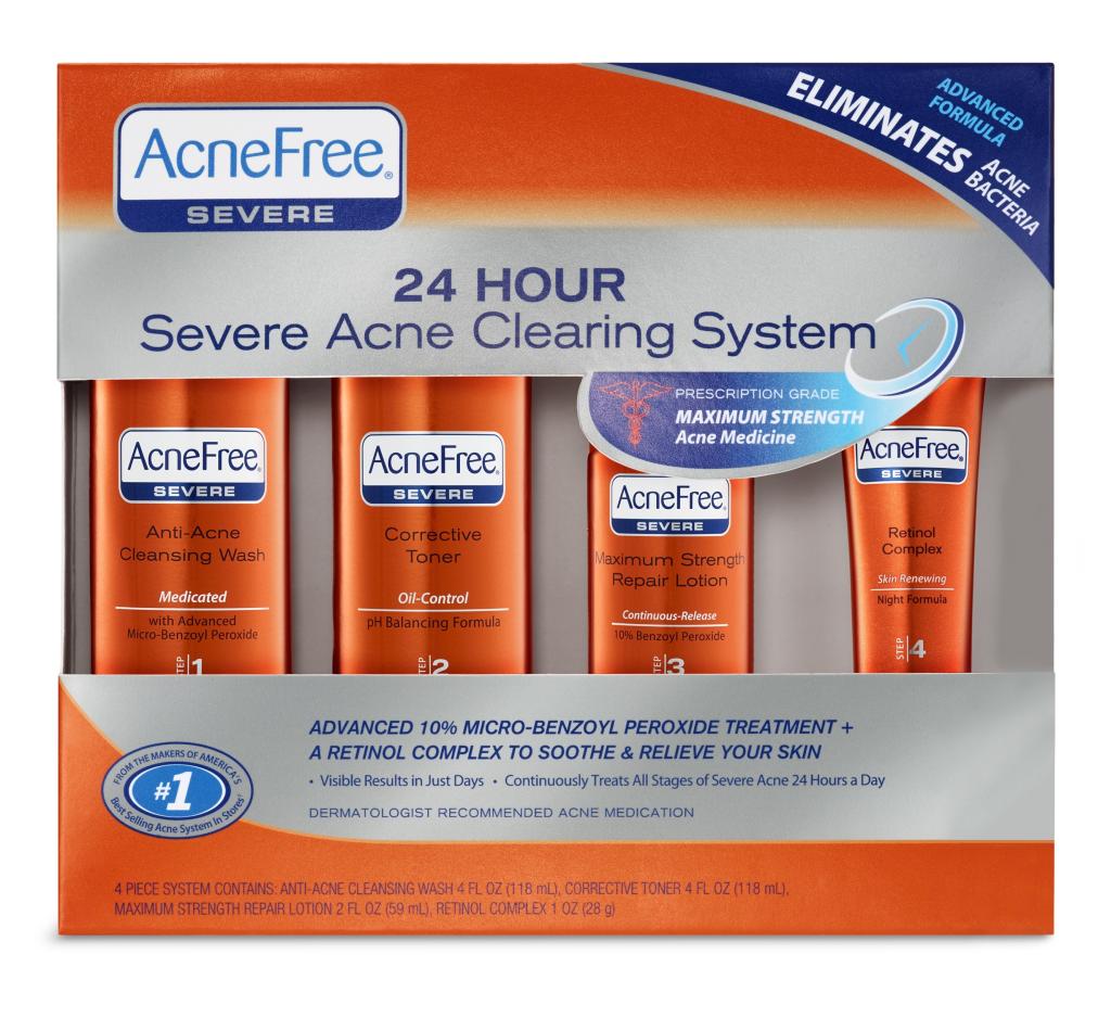 Amazon.com : AcneFree Severe Acne Clearing System, 11 Ounce : Facial ...