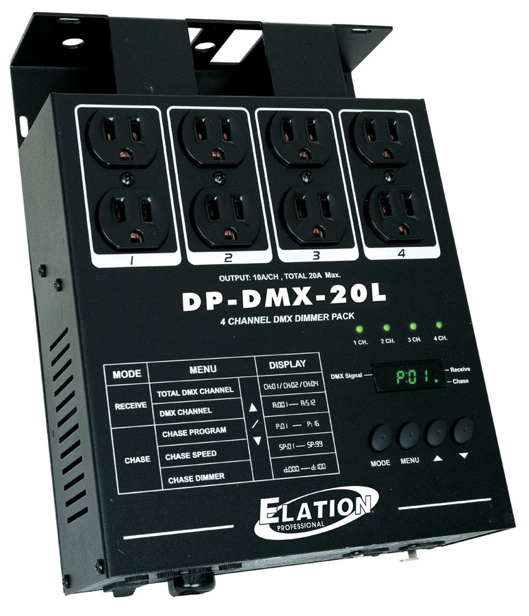 Amazon.com: Elation 4 channel dmx hybrid dimming or relay pack 600 ...