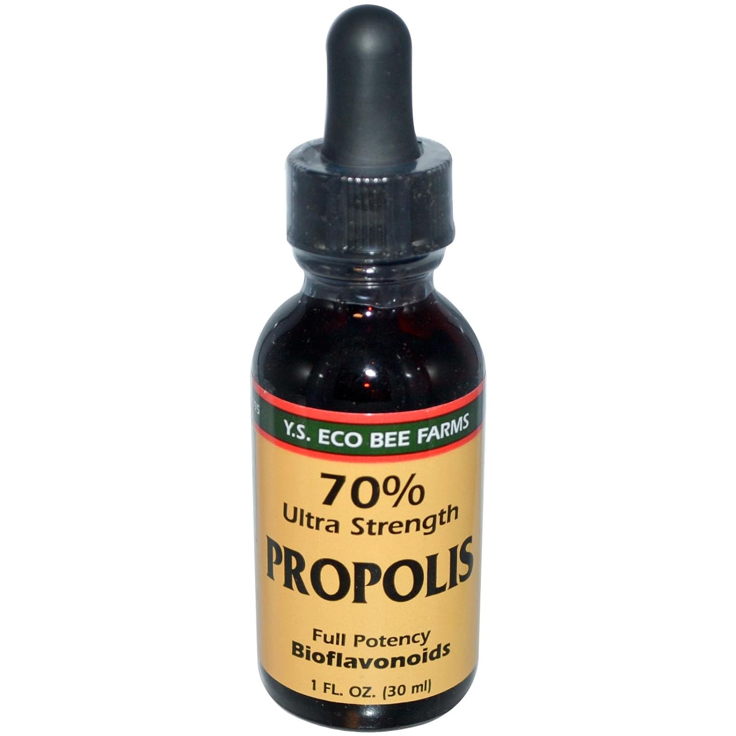 Купить Propolis Tincture - 70% Ultra Super Strength YS Eco Bee Farms 1. ...