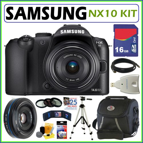 Black Friday Samsung NX-10 14.6MP Digital Camera with 18-55mm Zoom Lens ...