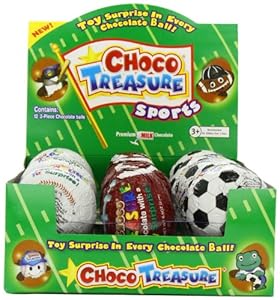 Amazon.com : Choco Treasure Mixed Sports, 12-Count box : Gourmet ...