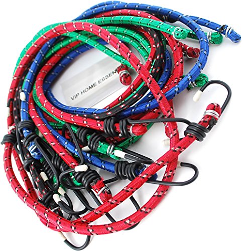 VIP Home Essentials Multi Colored Elastic Bungee Cord 36" Inch 8 Piece ...