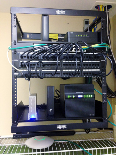 Amazon.com: Tripp Lite SRWO8U22 Wall Mount 2-Post Open Frame Rack ...