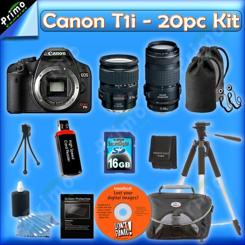 Canon EOS Rebel T1i 15.1 MP CMOS Digital SLR Camera Body with 3-Inch ...