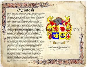 Amazon.com: Mcintosh Coat of Arms/ Family Crest on Fine Paper and ...