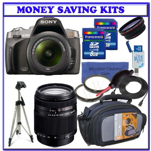 Sony Alpha A380 Digital SLR (DSLR-A380L) w/ 18-55mm Standard Zoom Lens ...