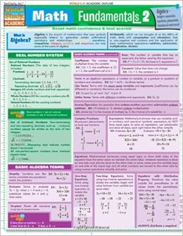 Math Fundamentals 2 (Quickstudy: Academic): Inc. BarCharts ...