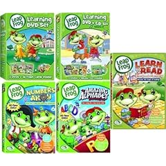 LeapFrog 9 DVDs plus CD and Flash Cards: Includes Learning Set #1 ...