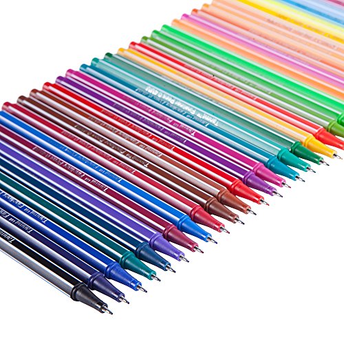 Fine line pens for coloring pages