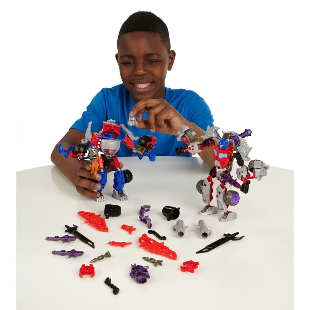 Transformers Construct-Bots Optimus Prime Vs. Megatron Construction Set ...