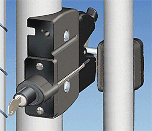 CRL Black Round Post Latch With Keyed Lock - Gate Hardware - Amazon.com