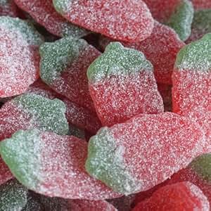 Amazon.com : Haribo Giant Sour Strawberries Gummy Sweets : Gummy Candy ...