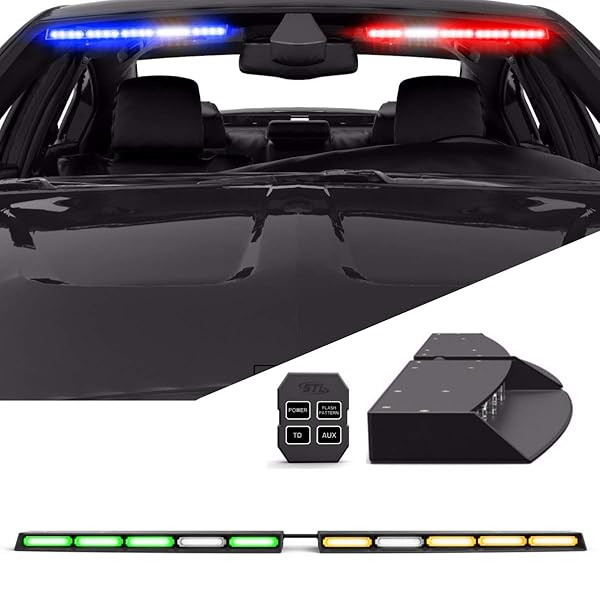 SpeedTech Lights Multicolor Striker TIR 8 Head LED Traffic Advisor ...