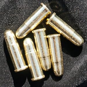 Amazon.com : 6 Replica Bullets - Colt Denix Gun Revolver Dummy Ammo ...