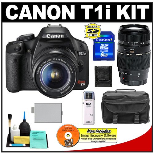 Canon EOS Rebel T1i 15.1MP Digital SLR Camera Accessory Kit (Black)