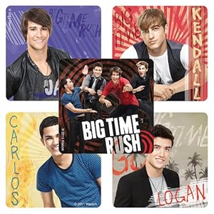 Amazon.com: Big Time Rush Stickers - 75 Per Pack: Toys & Games