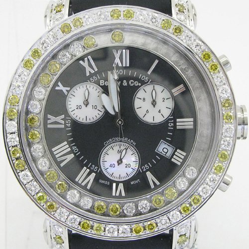 Benny & Co. 7.50 Mens Floating Diamond Watch joe rodeo techno aqua ...