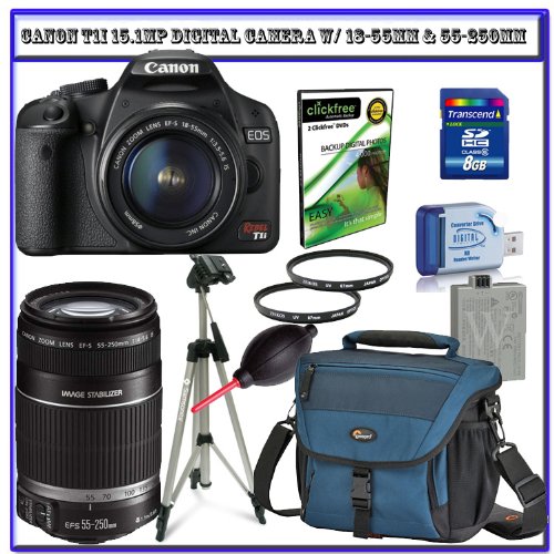 Canon EOS Rebel T1i 15.1 MP CMOS Digital SLR Camera with 18-55mm IS ...