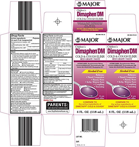 [3 PACK] CHILDREN'S DIMAPHENÂ® DM COUGH AND COLD ELIXIR RED GRAPE ...