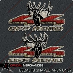 Amazon.com: Elk 4x4 Truck Sticker Decal Bull Hunting Camouflage Camo ...