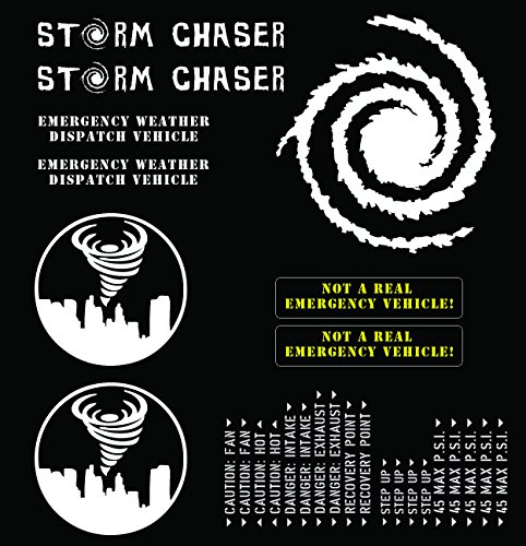 Auto Vynamics Theme Sc Gwhi Gloss White Vinyl Storm Chaser | Desertcart ...