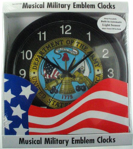 Musical Patriotic Army Clock - FindGift.com